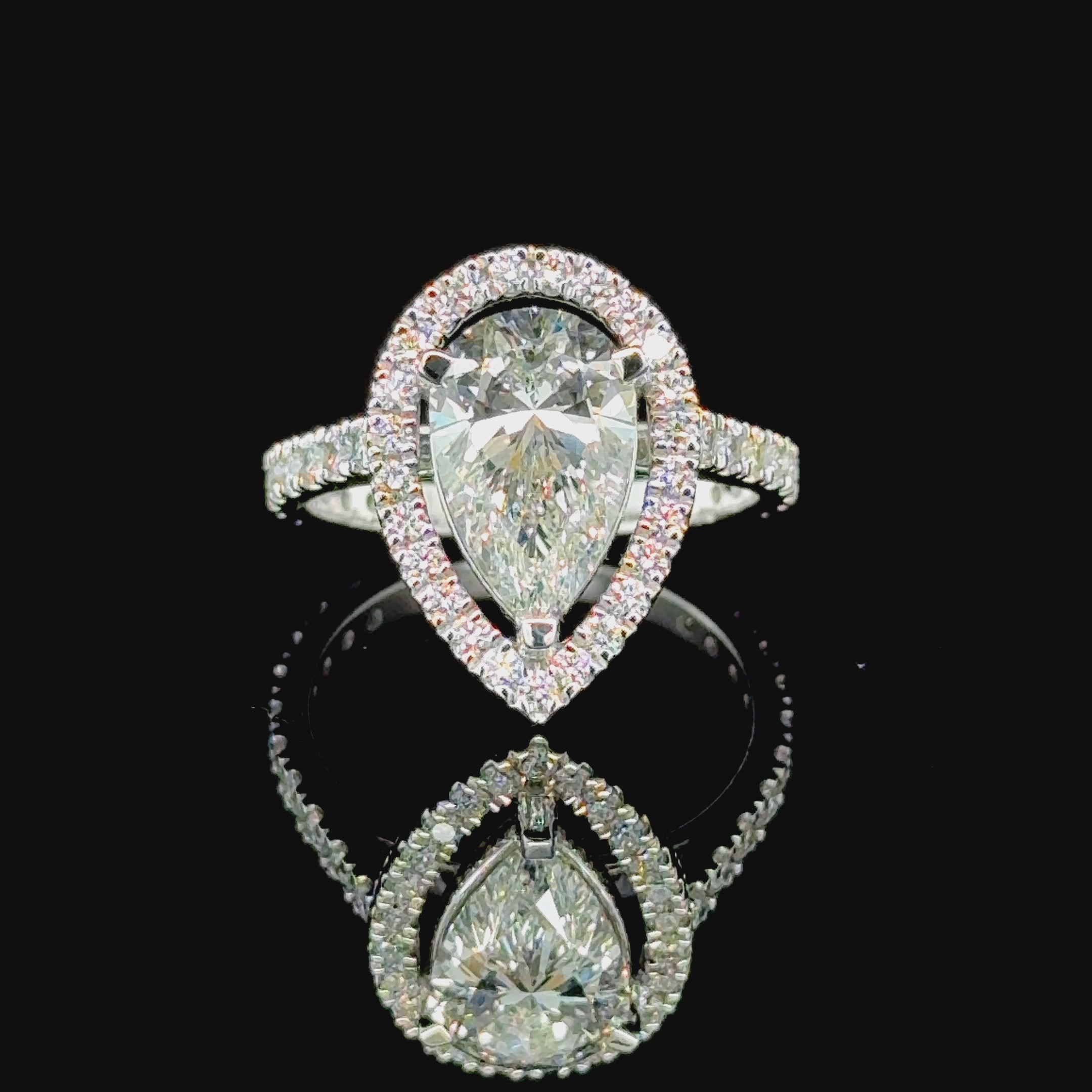 14K White Gold Ring with 2.71ct Lab-Grown Diamond – ROE Jewelry KC